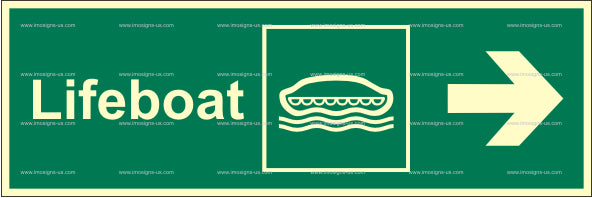 Lifeboat Arrow Right Sign (2.048.1) – SVETODESIGN
